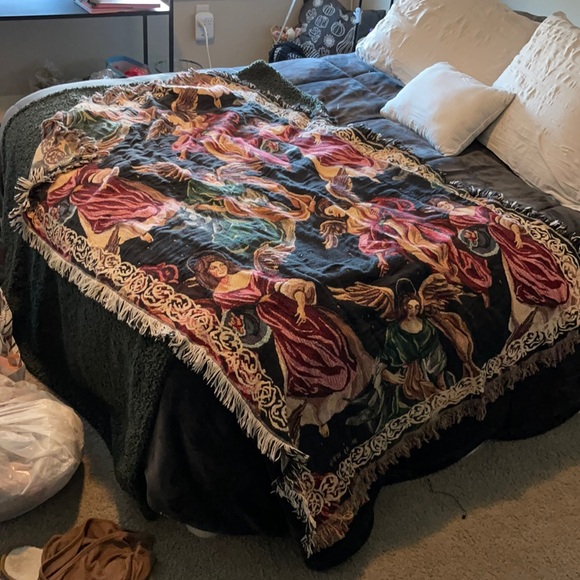 Bedding | Vintage Angel Throw | Poshmark